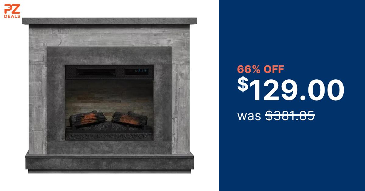 StyleWell Wildercliff 45" W Electric Fireplace Wall Mantel