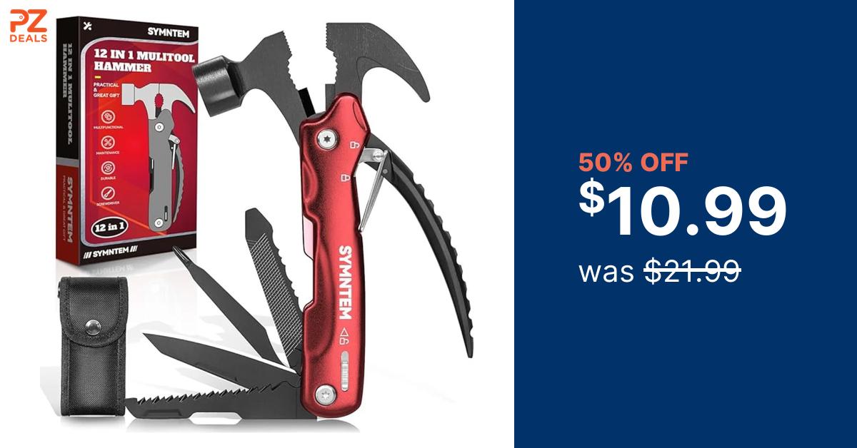 12-in-1 Compact and Portable Multitool Hammer