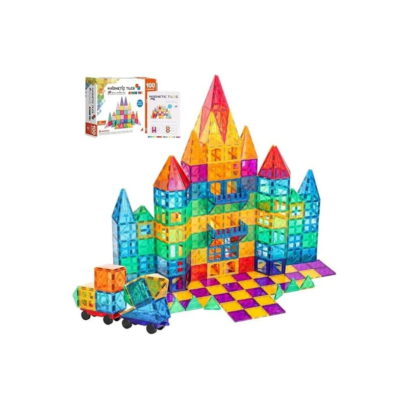 100 Piece Magnetic Blocks Tile Set – PzDeals
