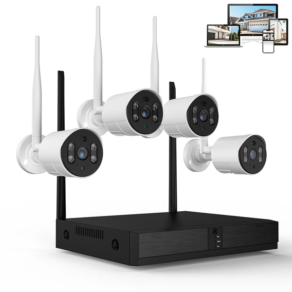 4 Security Wired Camera System