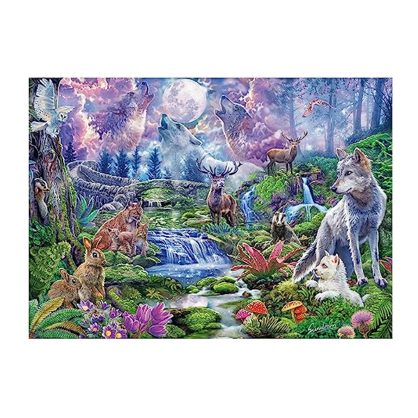 Ceaco – Wild Moonlit Wolves – 1000 Piece Jigsaw Puzzle – PzDeals