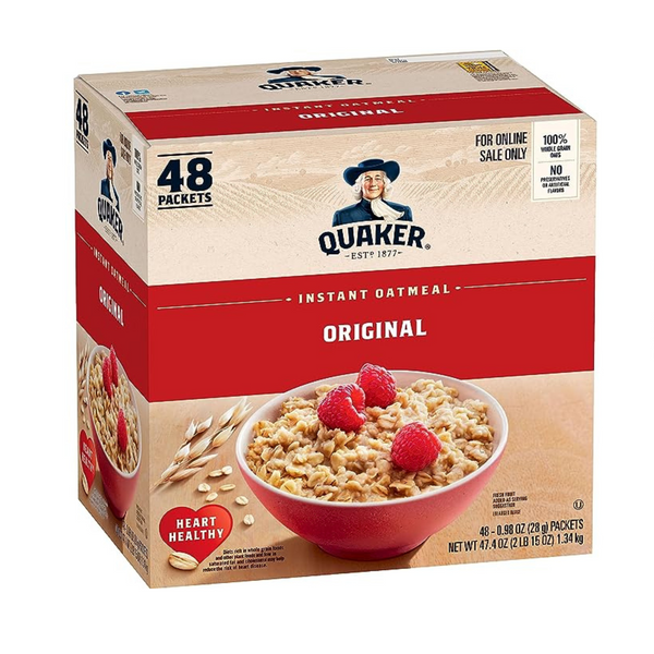 48-Ct Quaker Instant Oatmeal Original Packets