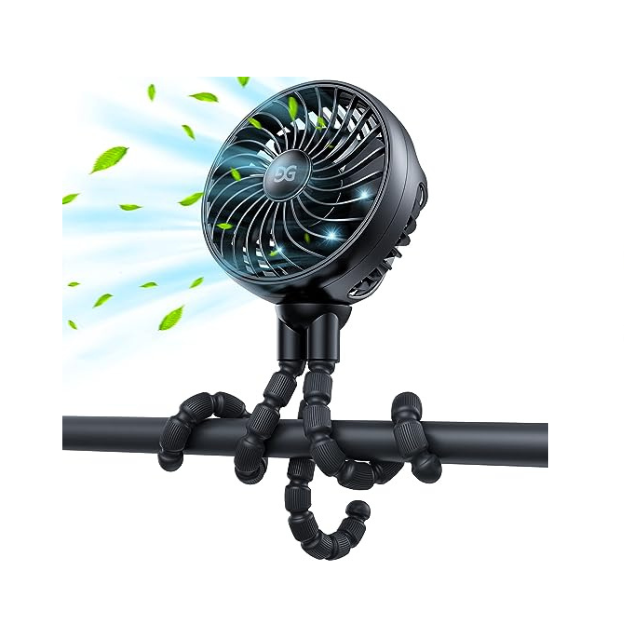 Stroller Fan With Flexible Tripod Clip And Rechargeable Battery – PzDeals