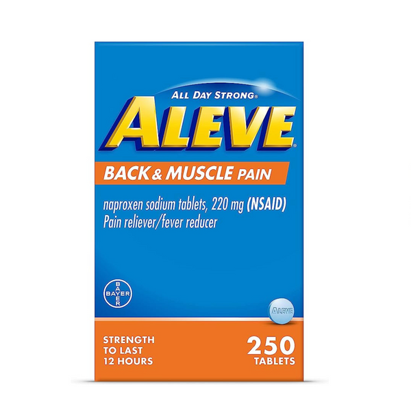 Aleve Back & Muscle Pain Relief Naproxen Sodium Tablets (250 Count ...