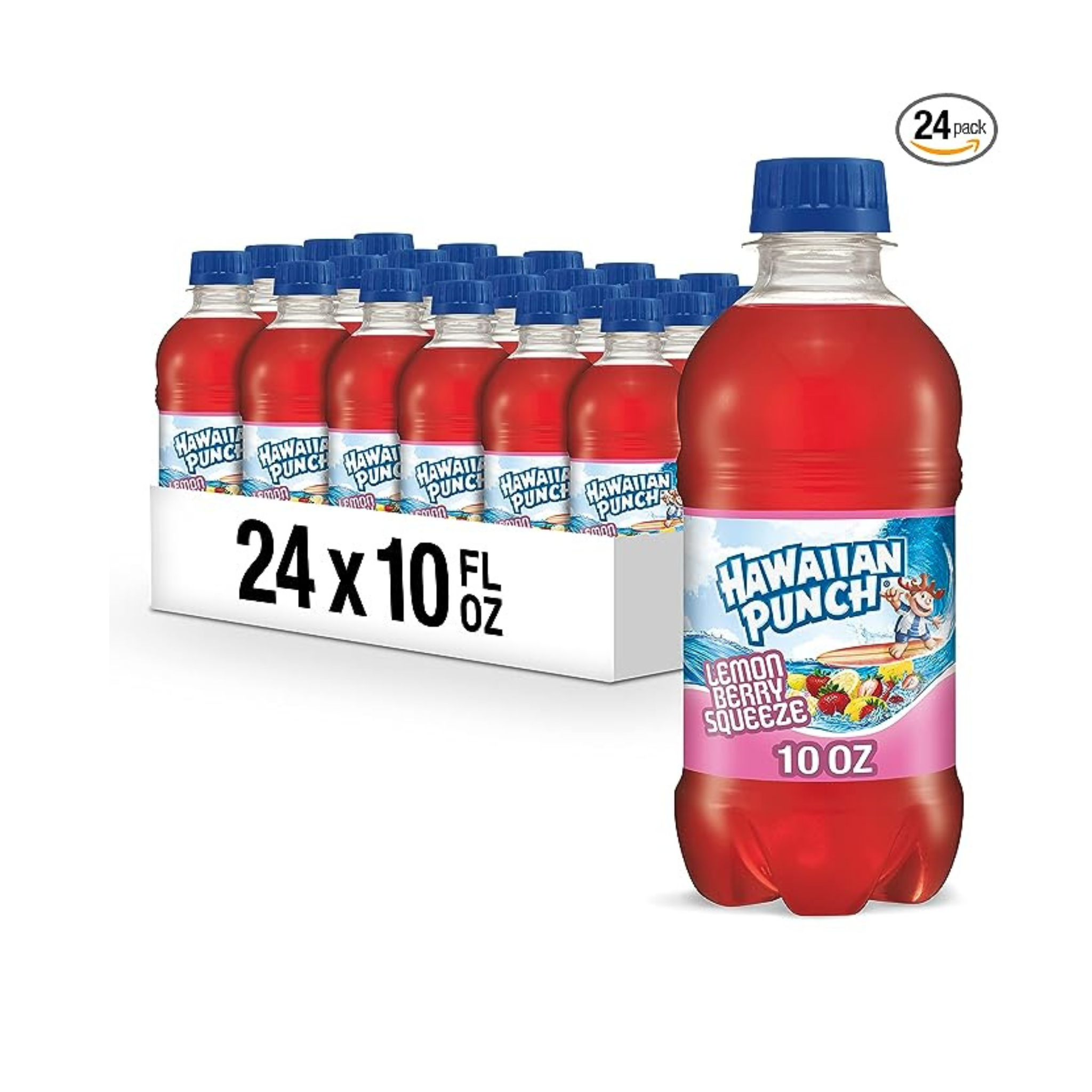 24-Pk Hawaiian Punch Lemon Berry Squeeze, 10 Fl Oz Bottles – PzDeals