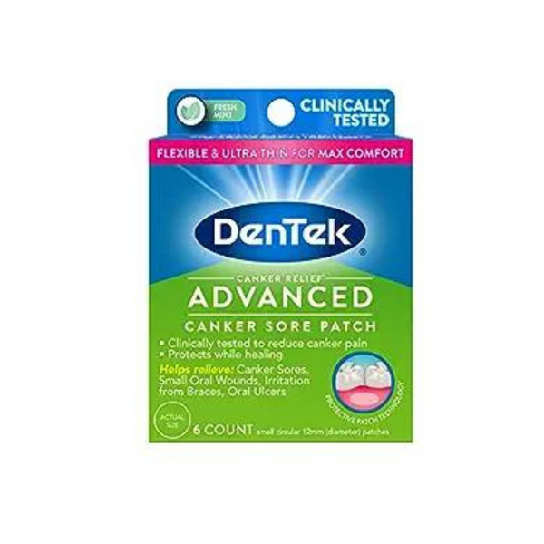 DenTek Canker Relief Sore Patch Relieves Canker Pain (6 Count)