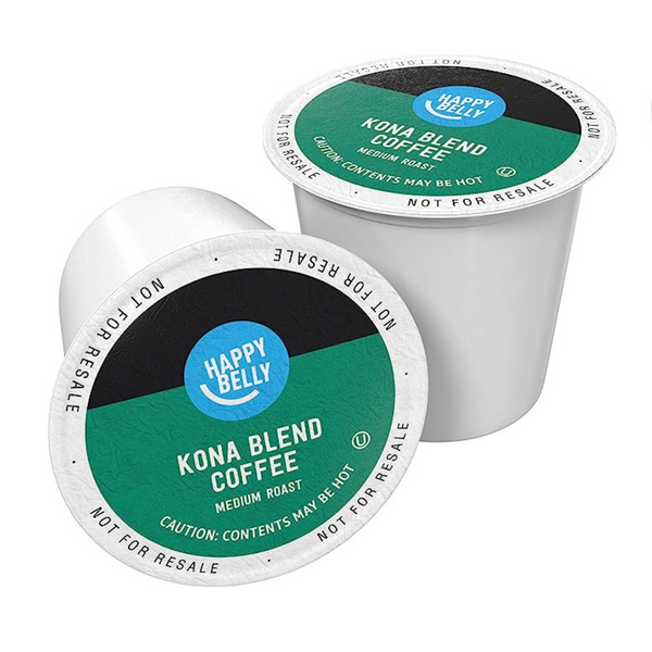 Amazon Brand Happy Belly Medium Roast Coffee Pods, Kona Blend, Compati ...