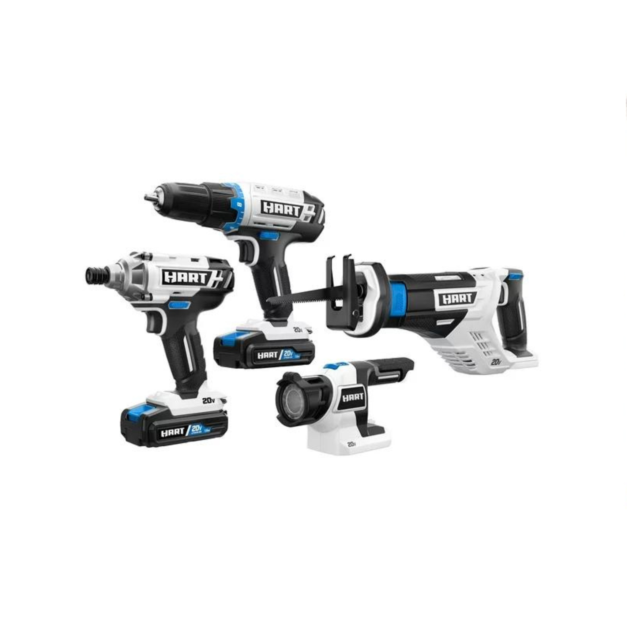 HART 20-Volt 4-Tool Battery-Powered Combo Kit – PzDeals