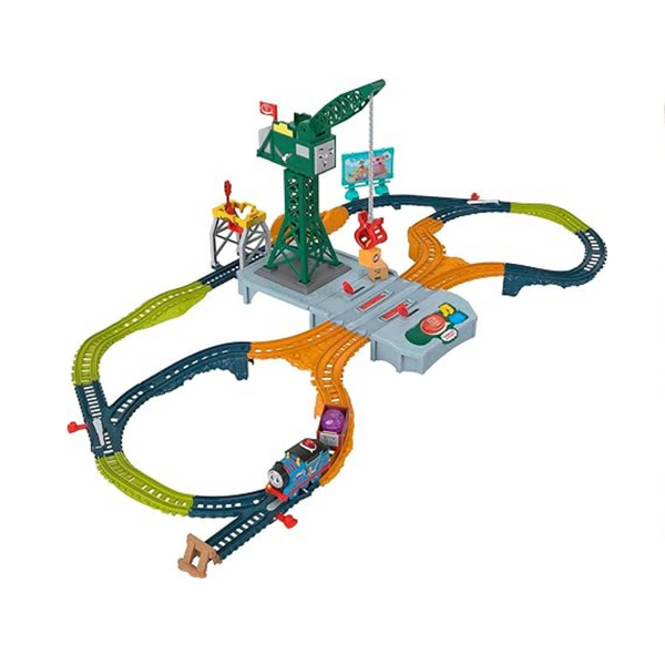 Thomas & Friends Motorized Train Set, Talking Cranky Delivery Set – PzDeals