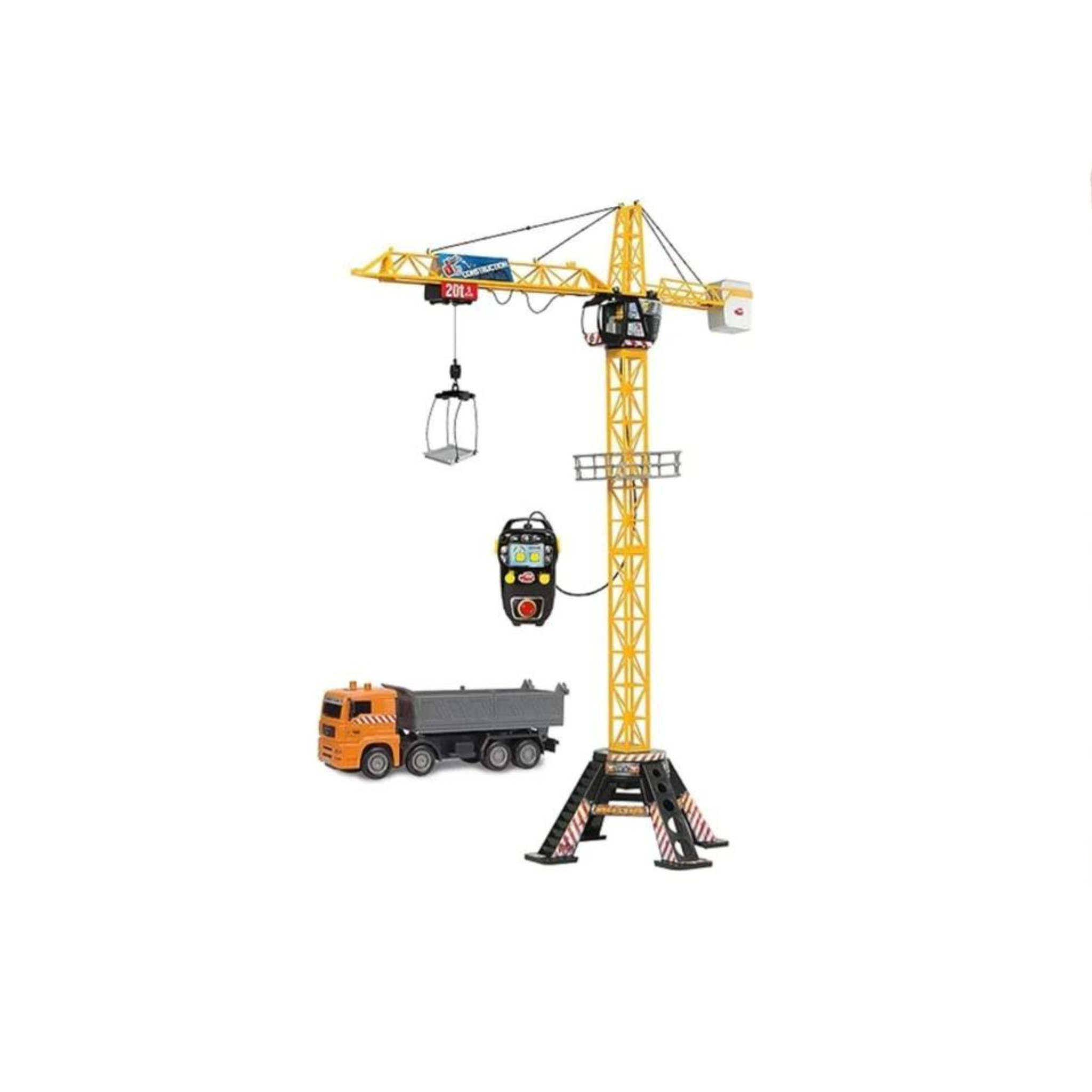 Dickie Toys 48-Inch Mega Crane and Truck Vehicle and Playset – PzDeals