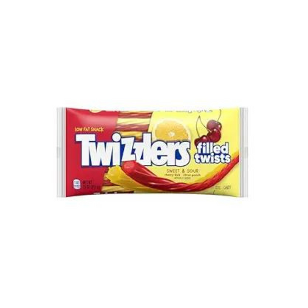 12 Bags of TWIZZLERS Filled Twists Sweet & Sour Candy Bags (11 oz Bags ...