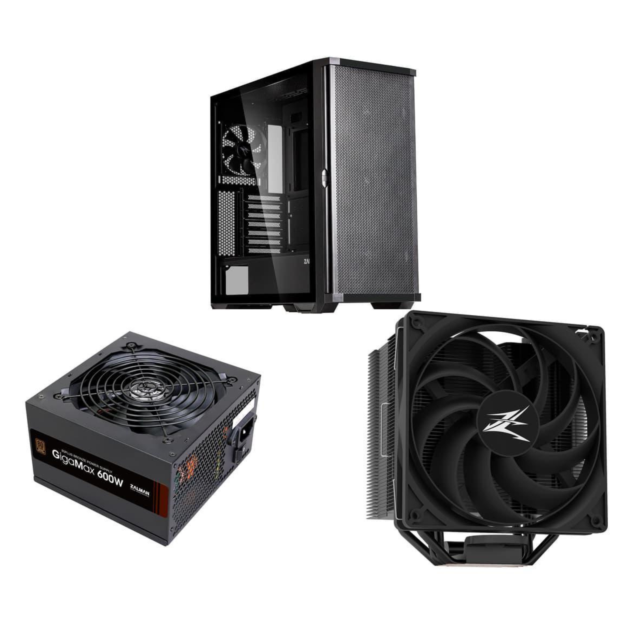 Z10 ATX Mid-Tower Case + 600W 80+ Bronze PSU + CNPS 10X Performa Coole