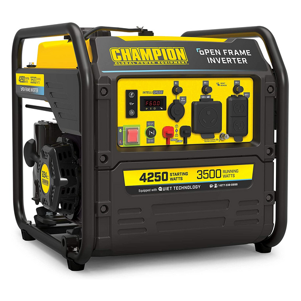 4,250 Watt Champion Gas + Manual Start Open Frame Inverter Generator
