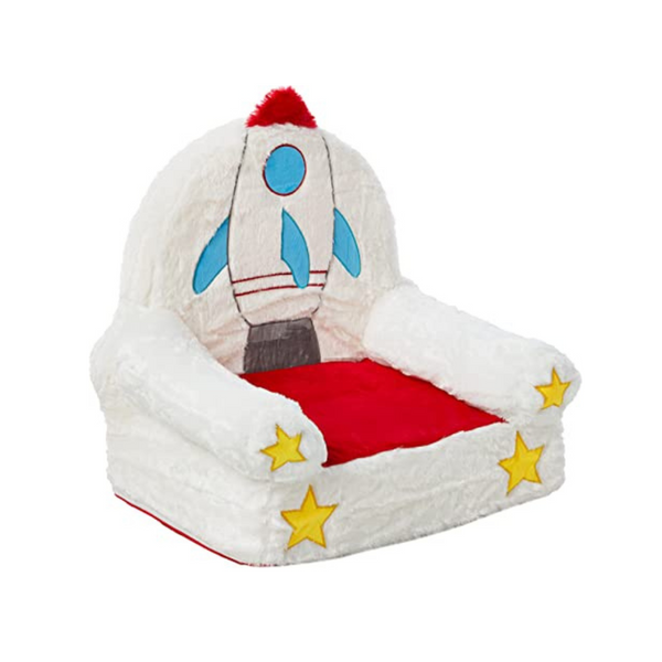 Amazon Basics Children’s Plush Chair, Rocket