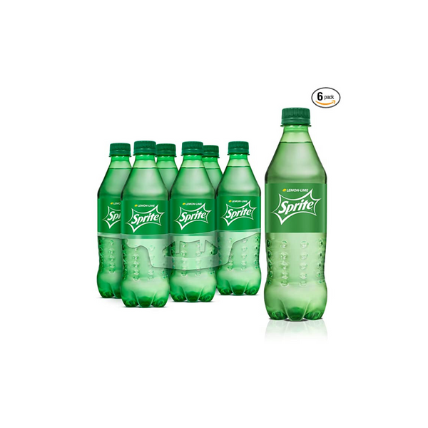6 Pack Of 16.9oz Sprite Bottles