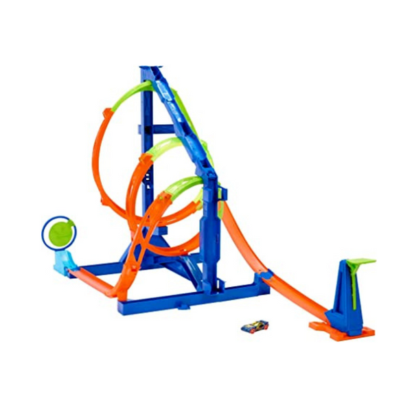 Hot Wheels Toy Car Track Set Corkscrew Twist Kit – PzDeals