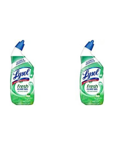 2-Pack 24oz. Lysol Toilet Bowl Cleaner (Forest Rain Cling Gel)