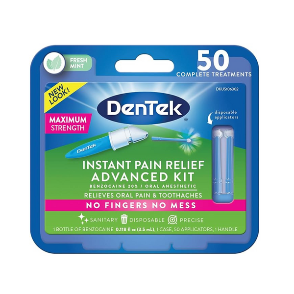 50-Count DenTek Instant Oral Pain Relief Maximum Strength Kit
