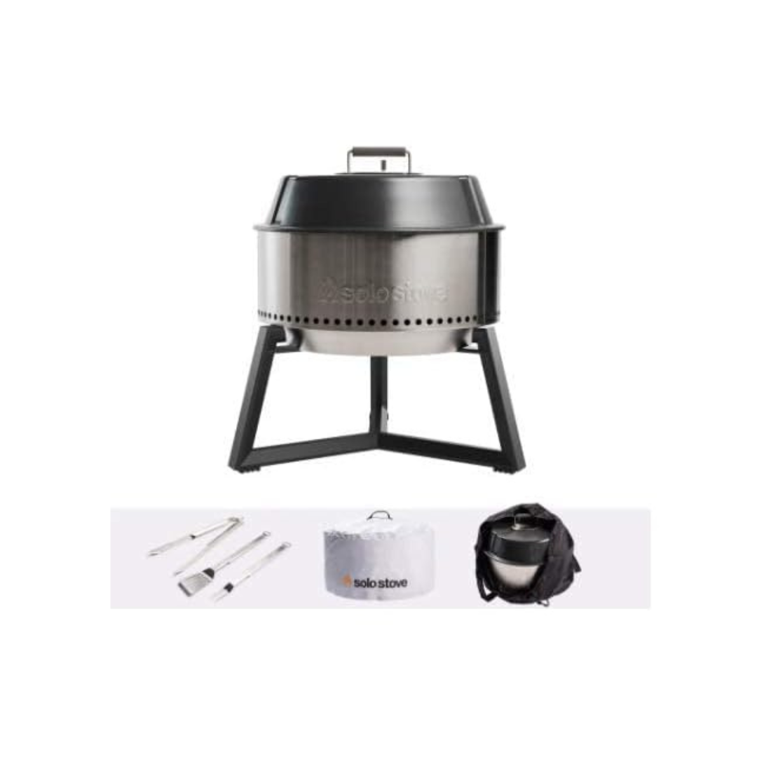 Solo Stove Modern Grill Ultimate Bundle Heavy Duty Portable Charcoal G