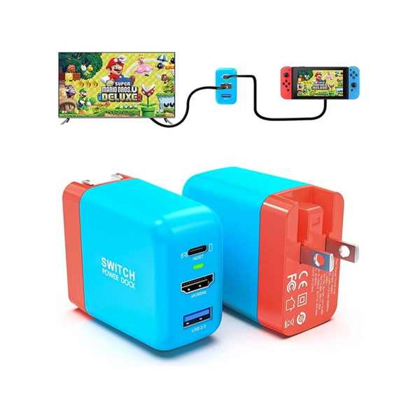 Mirabox 36W Portable TV Dock Charger for Nintendo Switch w/ USB-C to U