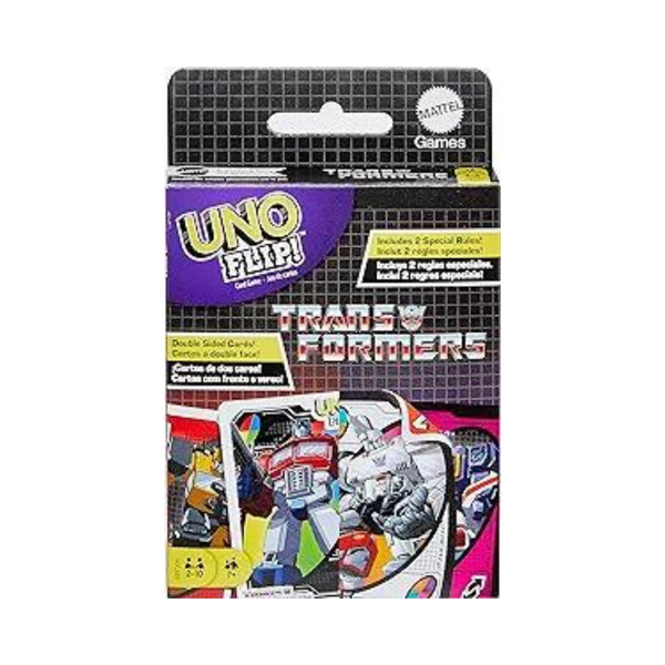 Mattel Games UNO Flip Transformers Card Game