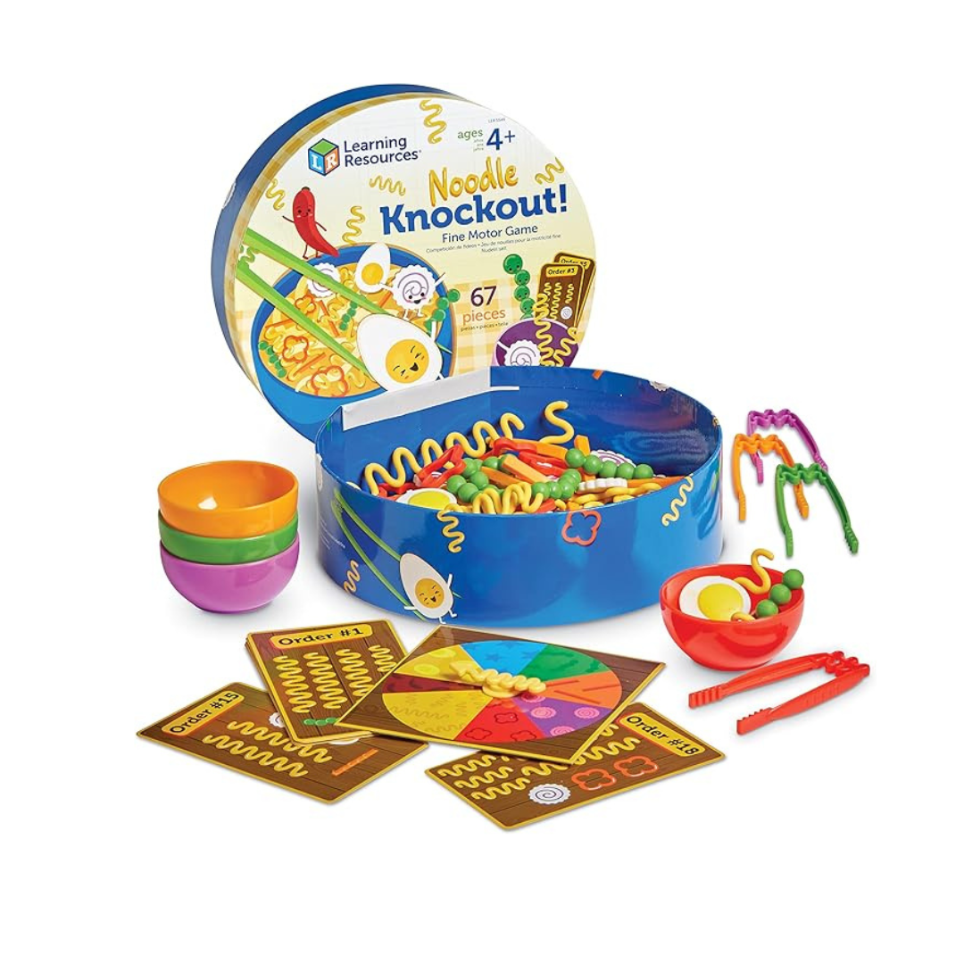 67-Piece Learning Resources Noodle Knockout Fine Motor Game