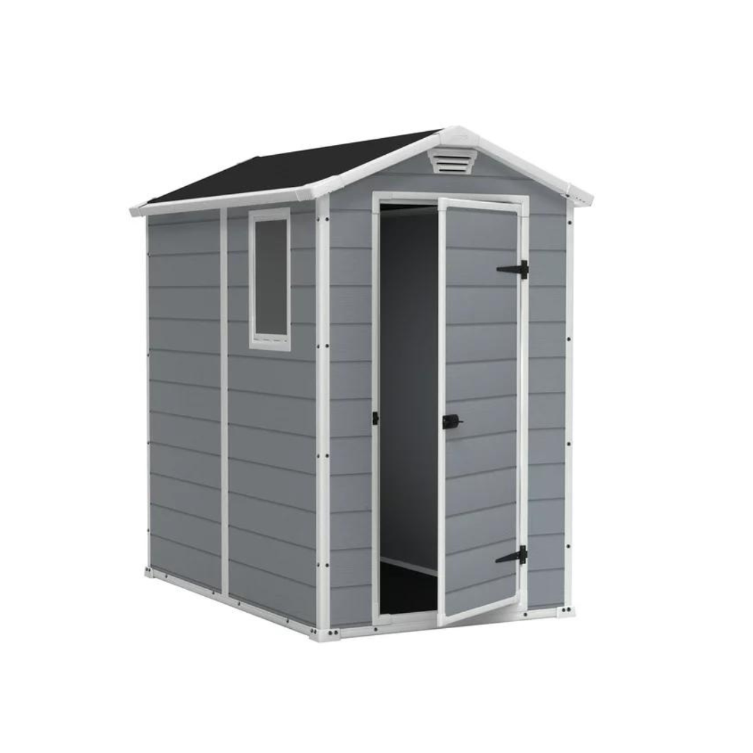 Keter Manor 4'x6' Resin Outdoor Storage Shed Kit