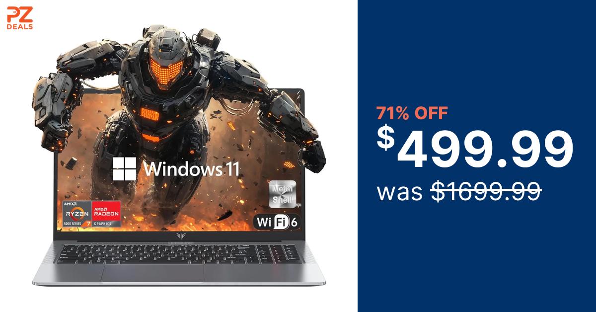 Kaigerr AX16PRO 16.1" FHD Gaming Laptop (Ryzen 7 5825U / 16GB RAM / 51