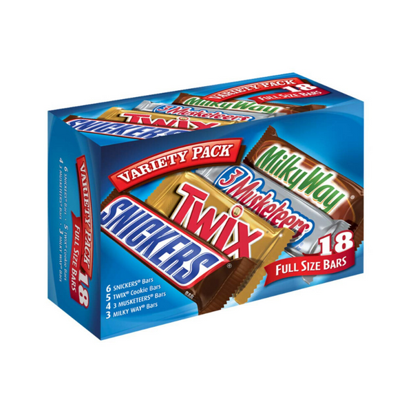 Barra de chocolate Snickers, Twix, 3 mosqueteros y Vía Láctea de 18 un – PzDeals