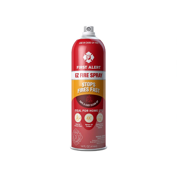 First Alert EZ Fire Spray Extinguishing Aerosol Spray, Stops Fires Fas ...
