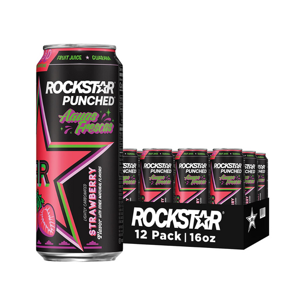 12-Pk 12-Oz Rockstar Unplugged Zero Sugar Energy Drink