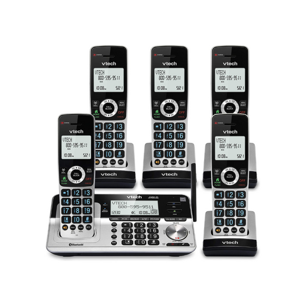 VTech Extended Range 5 Handset Cordless Phone with Call Blocking, Conn