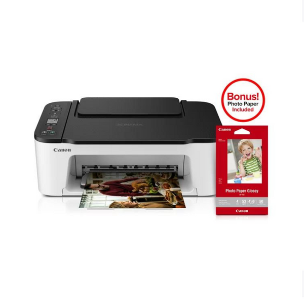 Canon PIXMA TS3522 Wireless AIO Printer w/Glossy Photo Paper