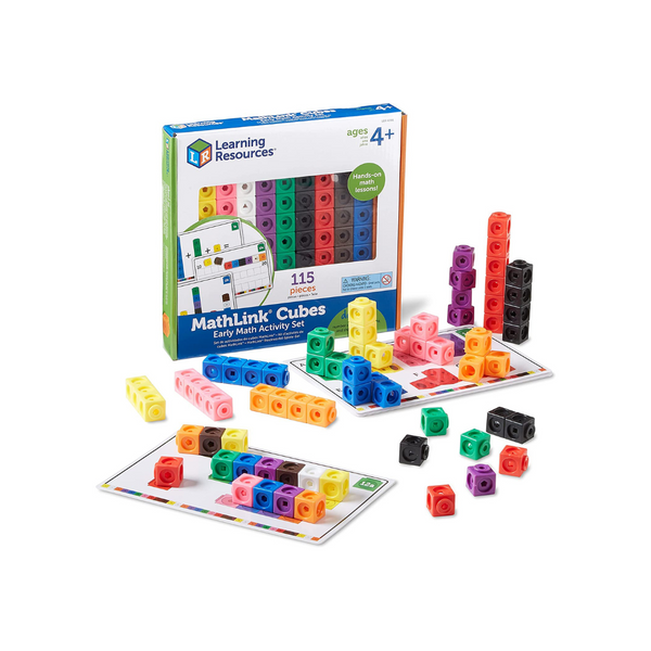 115-Piece Learning Resources MathLink Cubes Early Math Activity Set ...