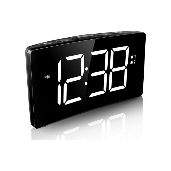 Large Display Digital Clock with 2 Alarms