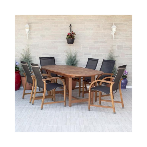 Bahamas 7-Piece Extendable Oval Patio Dining Set – PzDeals